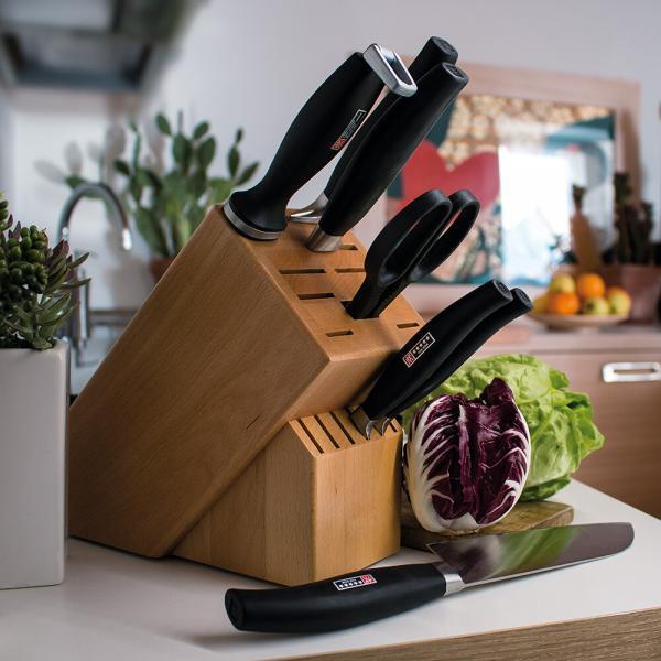 Empty Wooden Knife Blocks Without Knives | ARTELEGNO